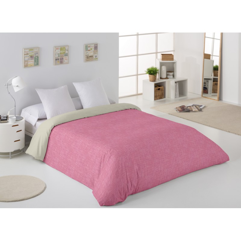 FUNDA NÓRDICA COMBI BICOLOR ALBA CAMA 105 CUARZO